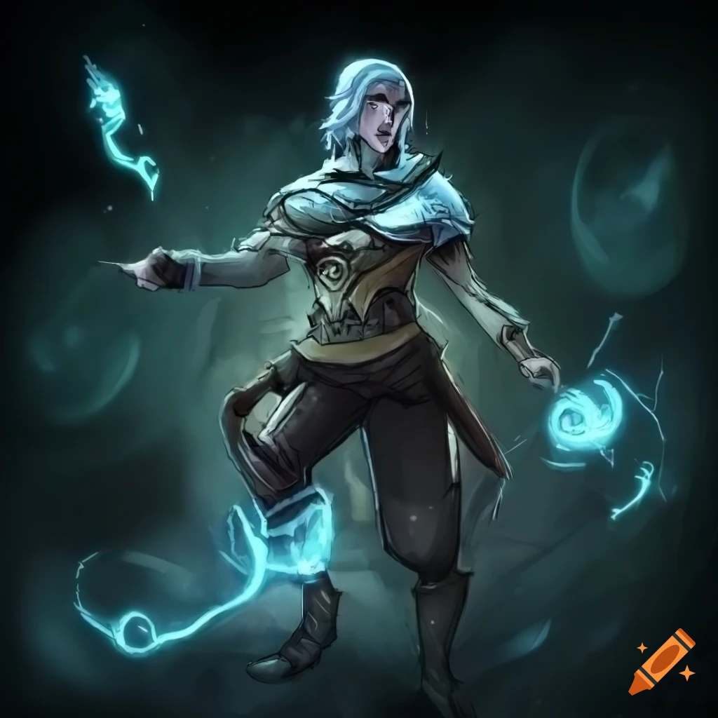 Dalish elf Keeper female grandmother mage arcane warrior digital anime ...