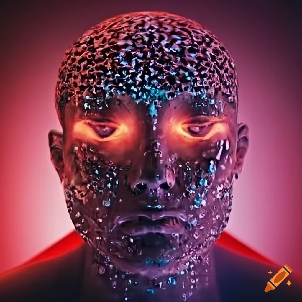 Depiction of human reality as a conscious intelligent being on Craiyon