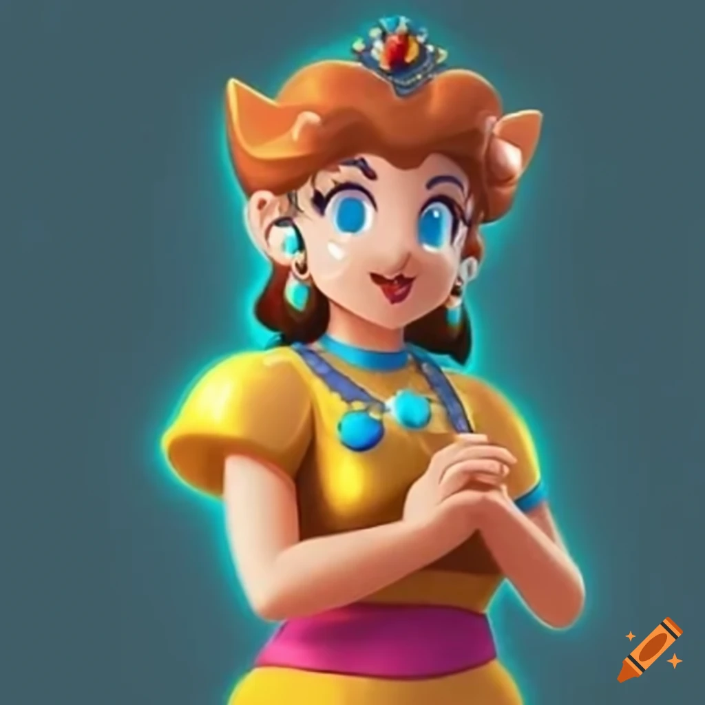 Princess daisy in king tut costume on Craiyon