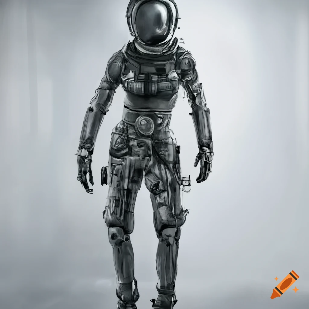 Astronaut in futuristic cyberpunk suit by Luis Royo on Craiyon