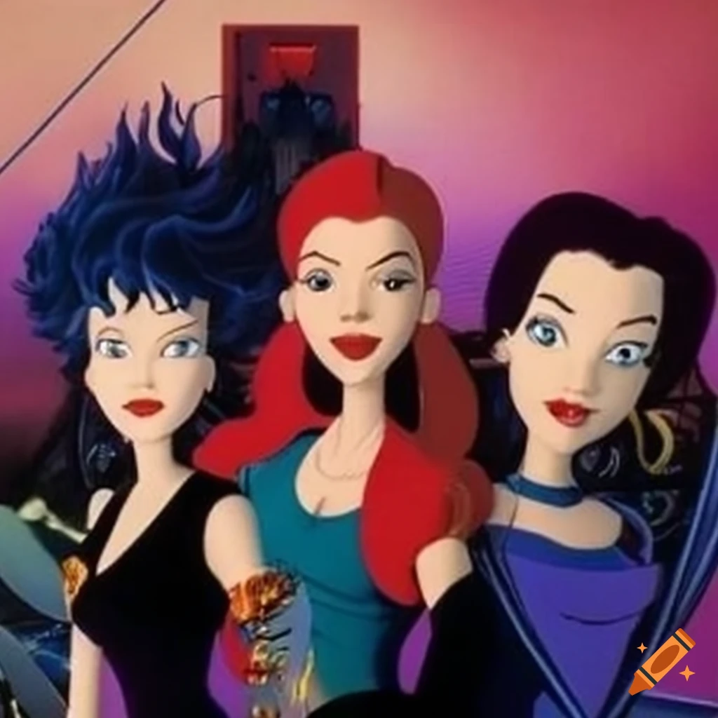 Promotional image for cgi animated series bird women from 1998 on Craiyon