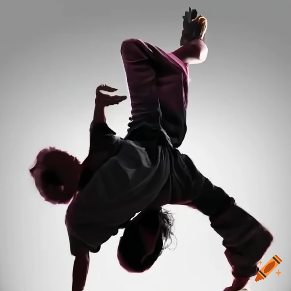 Breakdancer showcasing dance moves on Craiyon