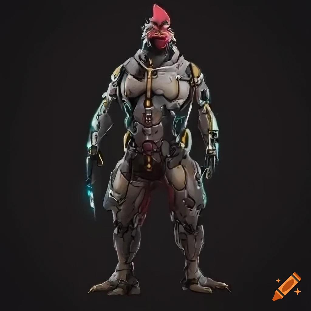 Cyborg chicken in cyberpunk 2077 style on Craiyon