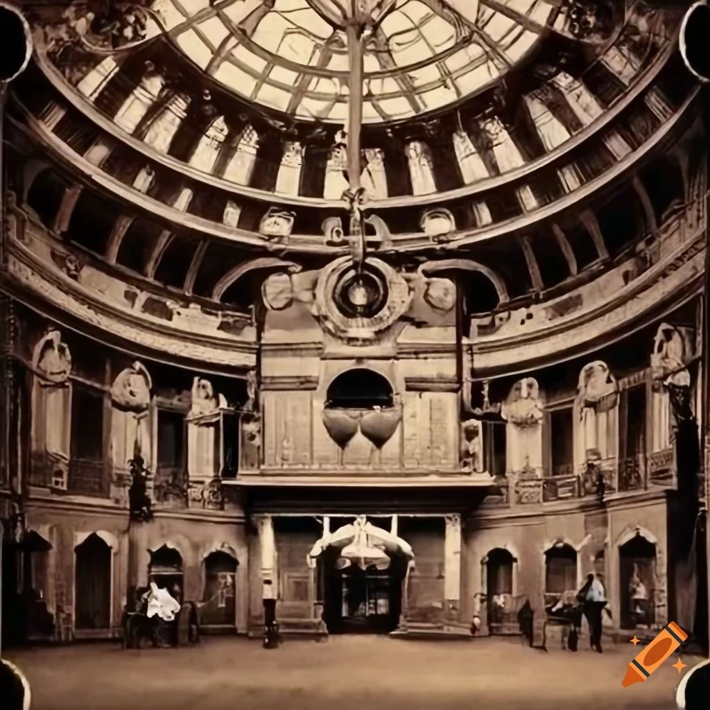 Thomas Edison's booth at the 1904 World's Fair in black and white with ...