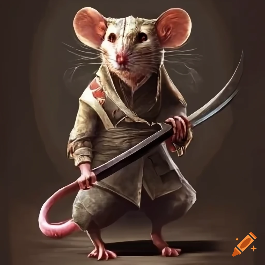 Fancy rat with Kashmir tail-sword and Victorian robes inspired by ...