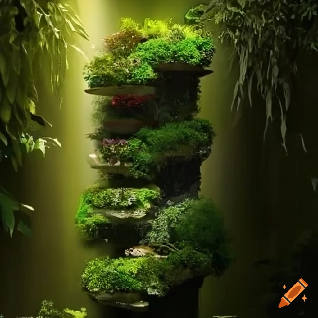High definition vertical garden on Craiyon