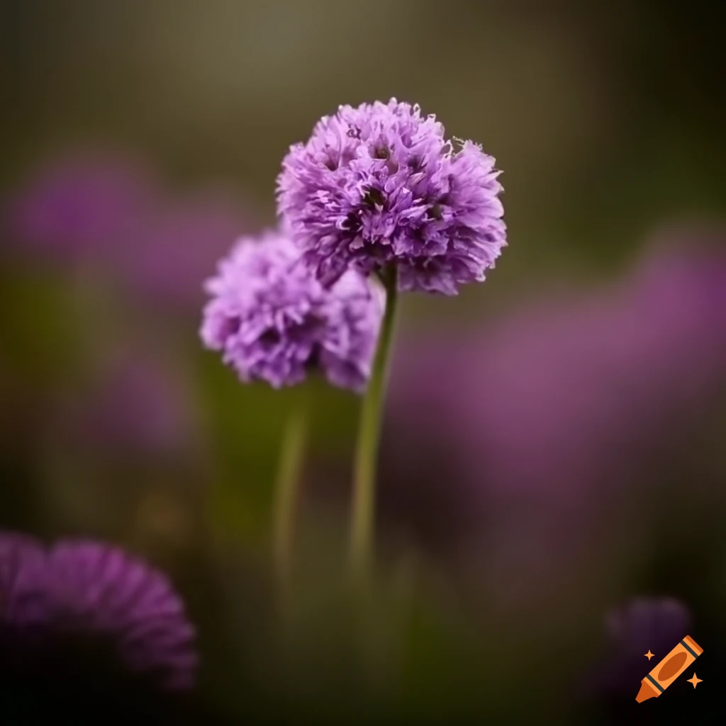 Mauve flowers on Craiyon