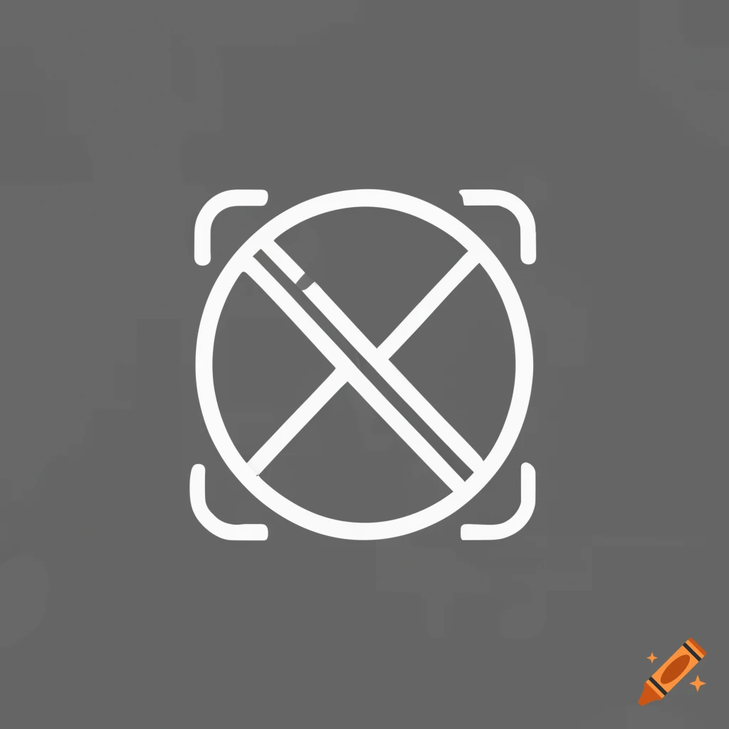 Minimalistic grey delete icon on Craiyon