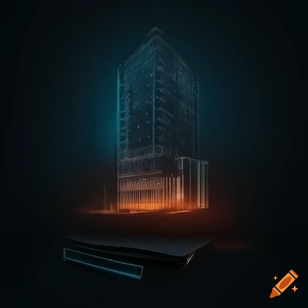 Minimalistic book cover for construction and project management on Craiyon