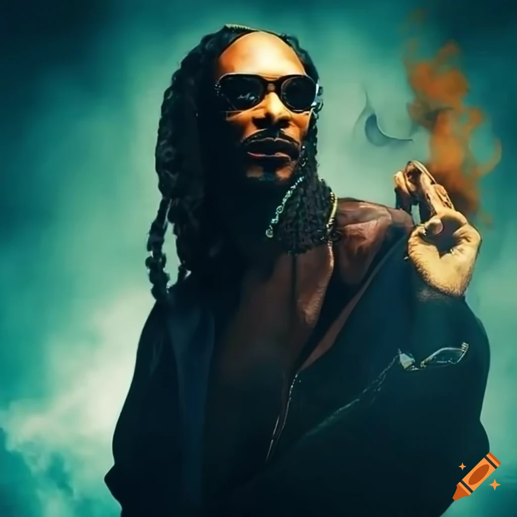 Snoop dogg smoking on Craiyon