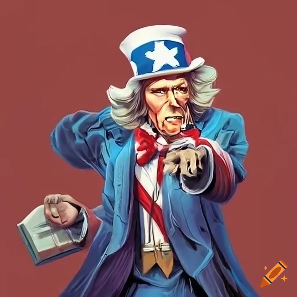 Epic uncle sam in ultra hd resolution on Craiyon