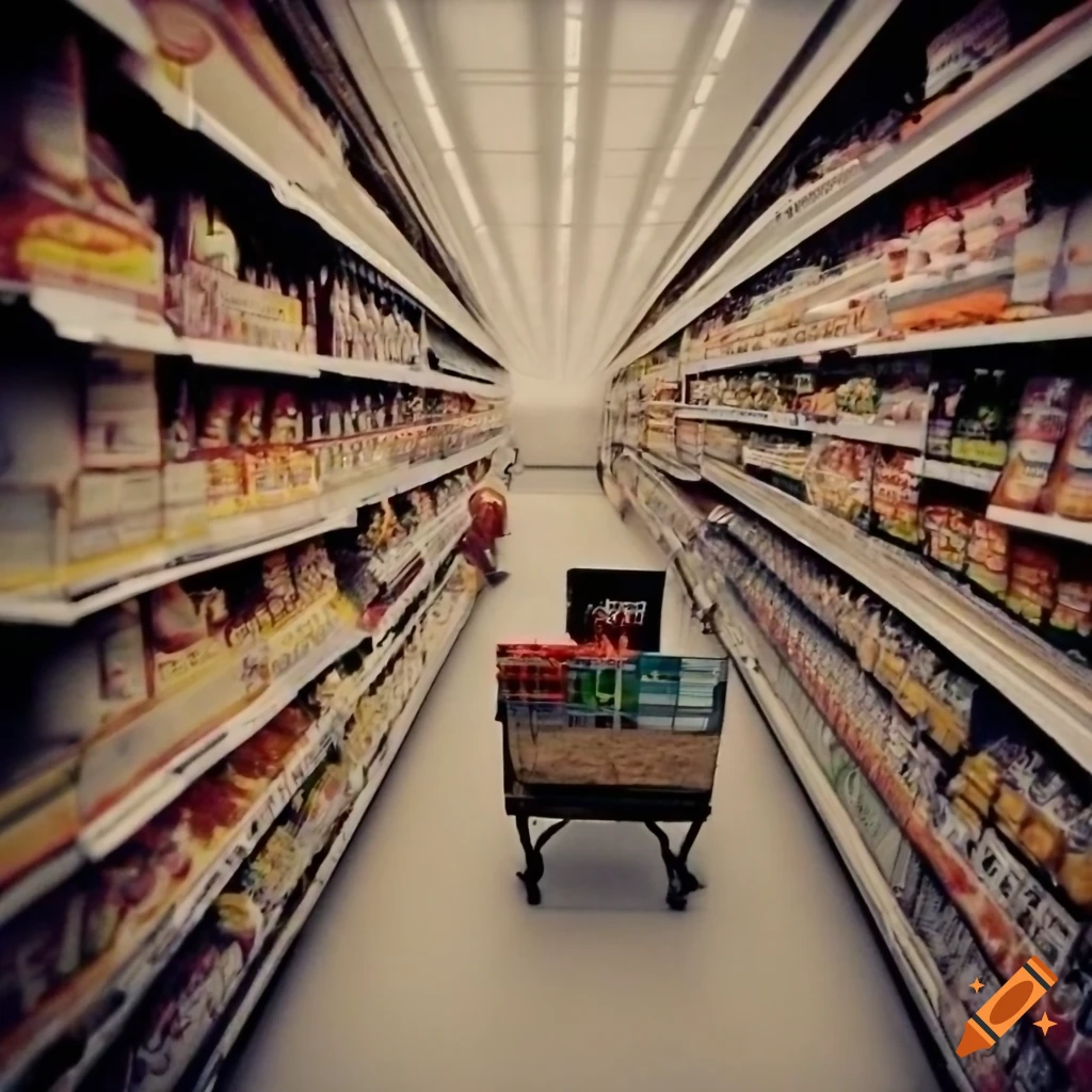 Average grocery store aisle during overnight shift in the early 2000s ...
