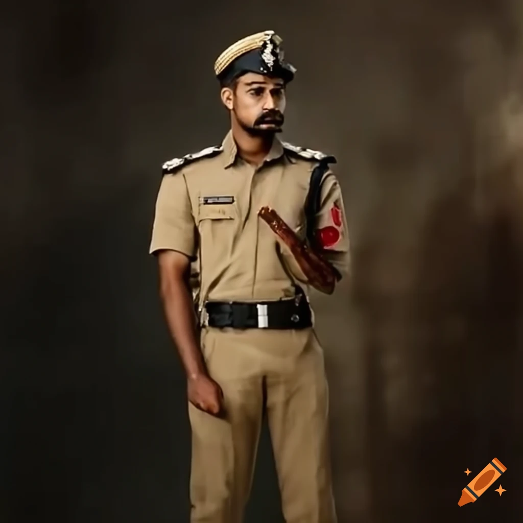 Actor tovino dressed as a police officer on Craiyon