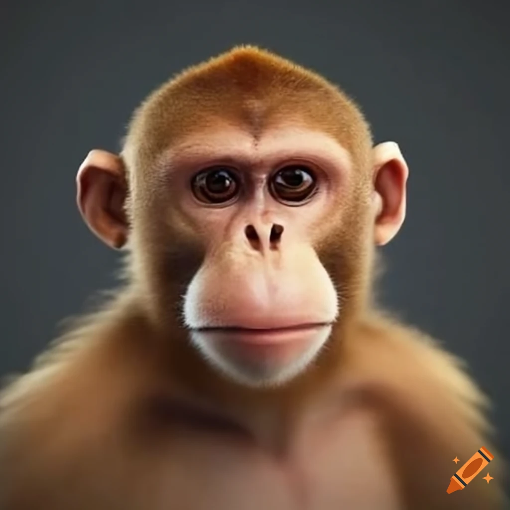 Monkey playing basketball on Craiyon