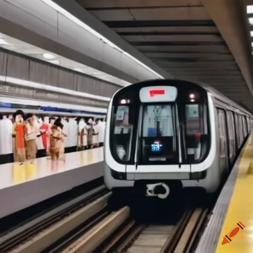 Wuhan metro in china on 4 july 2024 on Craiyon