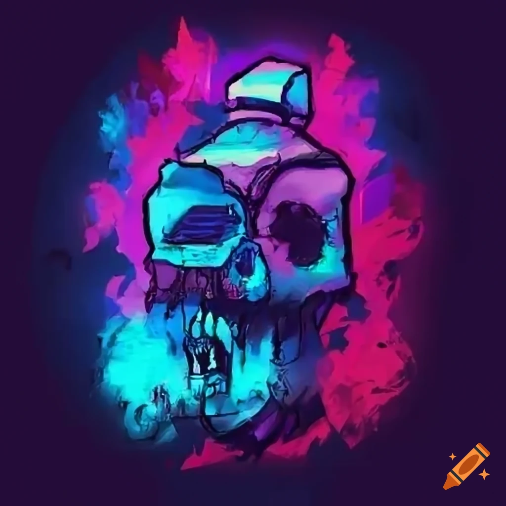 Tower defense game logo for deathverse on Craiyon