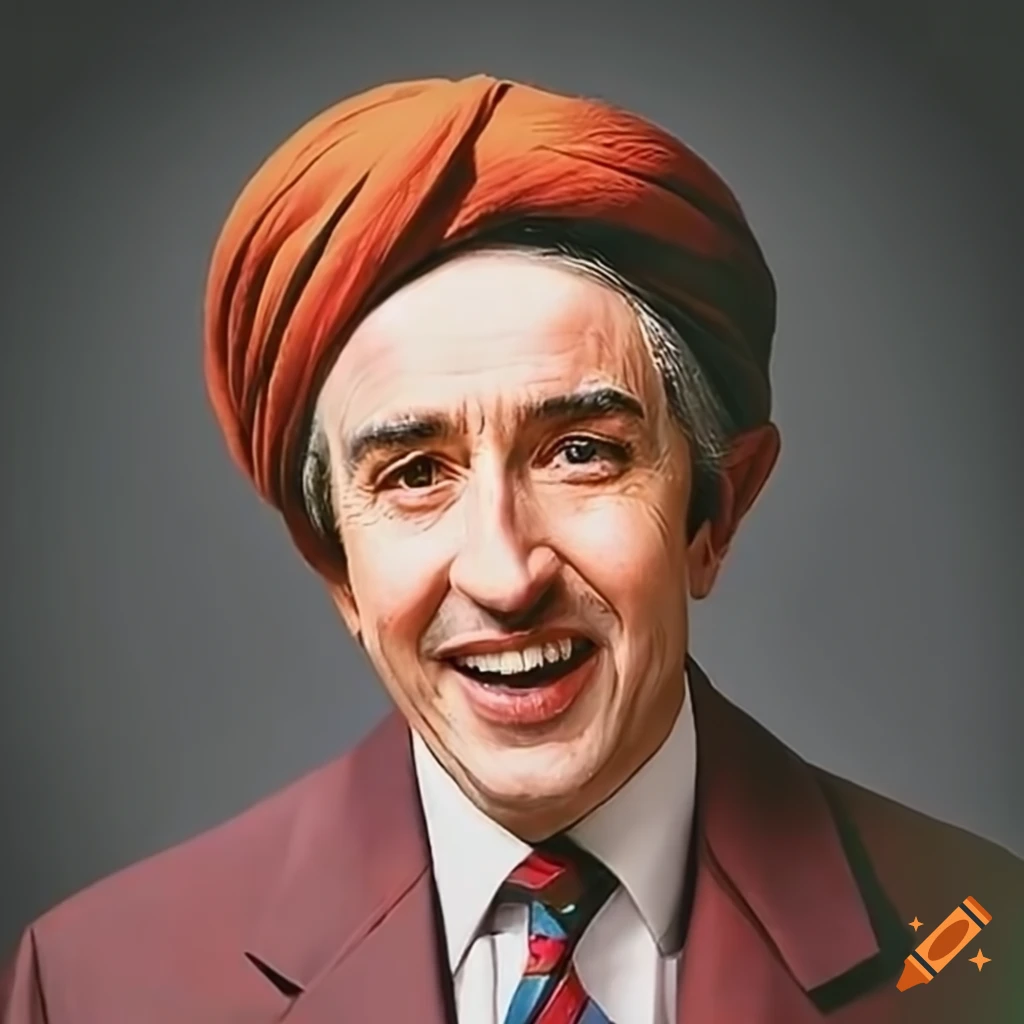 Alan partridge in a turban on Craiyon