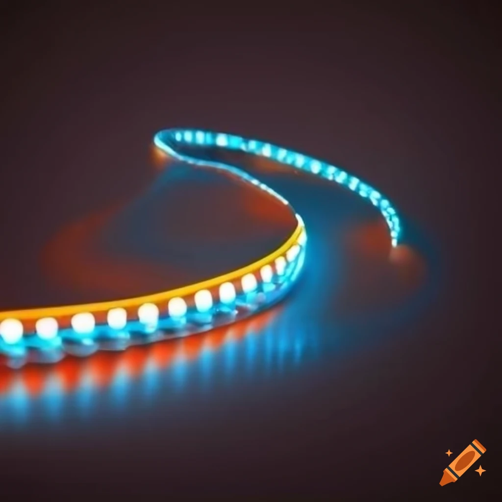 Illustration of led strips on Craiyon