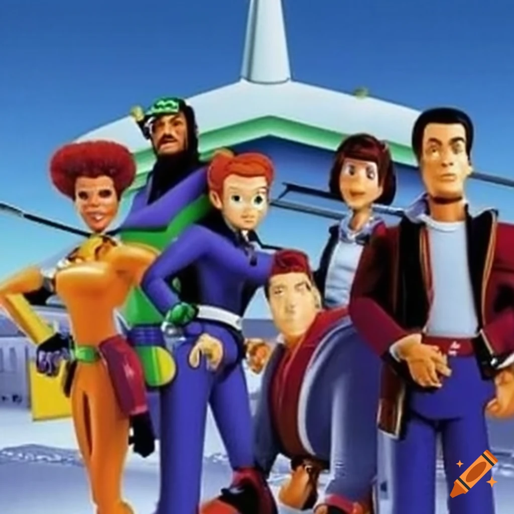 Promotional image for duty free future cgi animated series on Craiyon