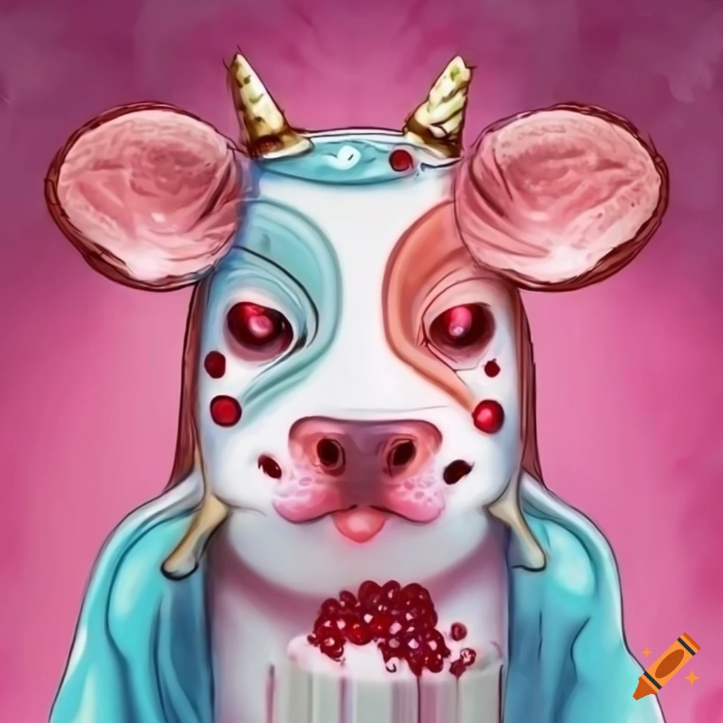 Strawberry milk blessing from the gods on Craiyon