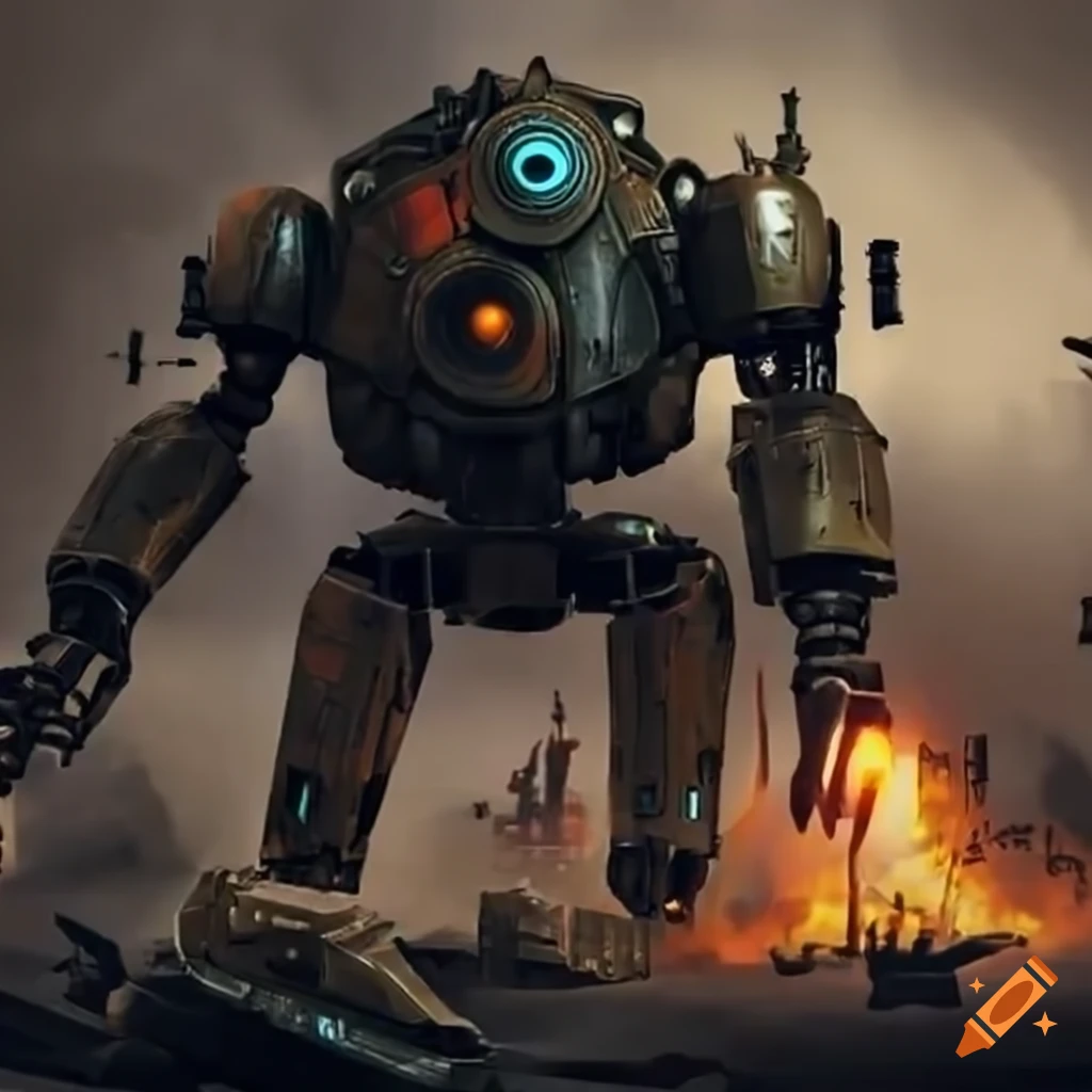 War robot on Craiyon