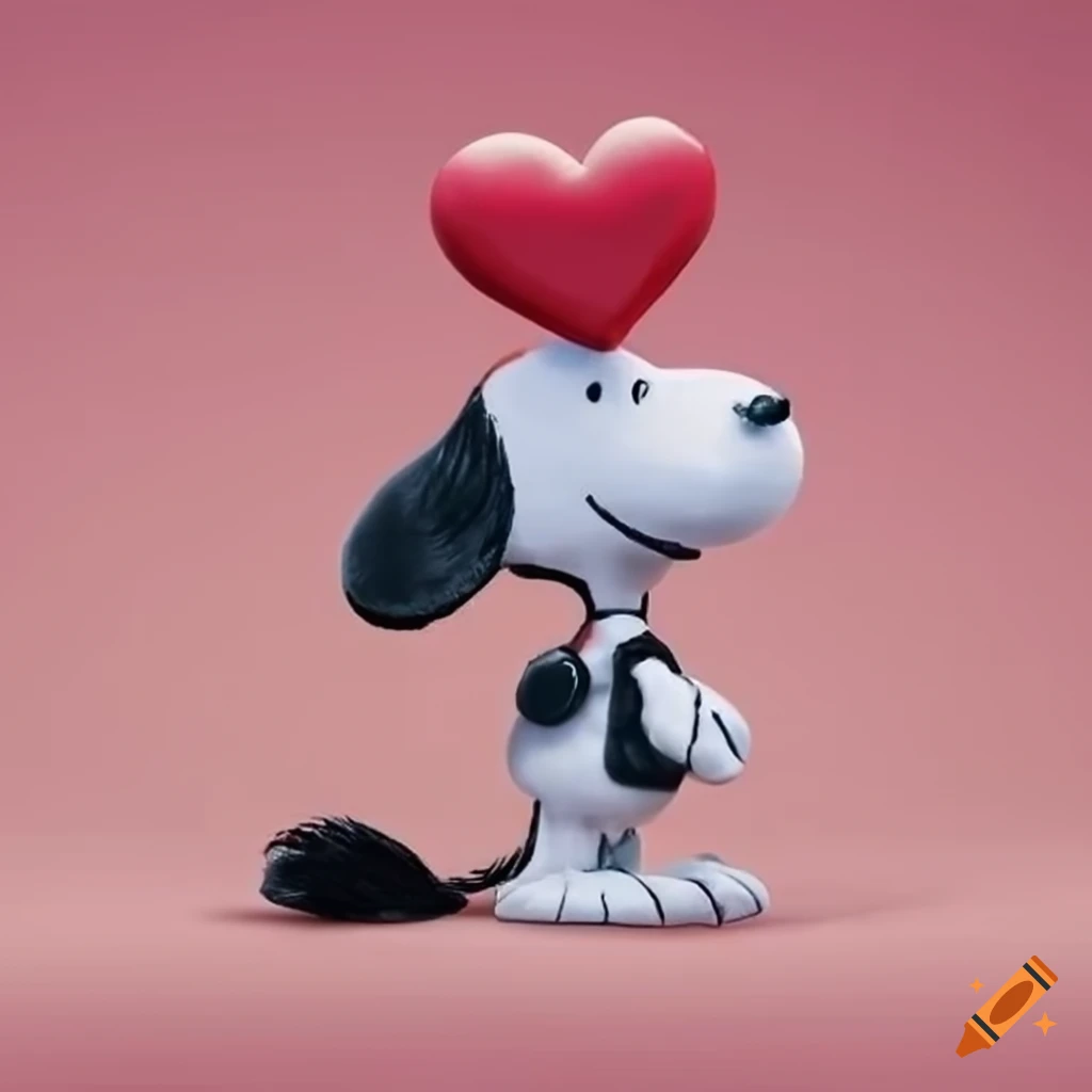 Snoopy heart on Craiyon