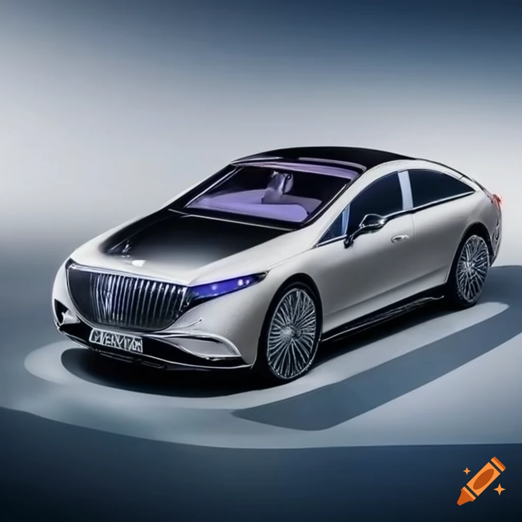 Luxurious Mercedes-Maybach EQS with retractable roof showcasing sleek ...