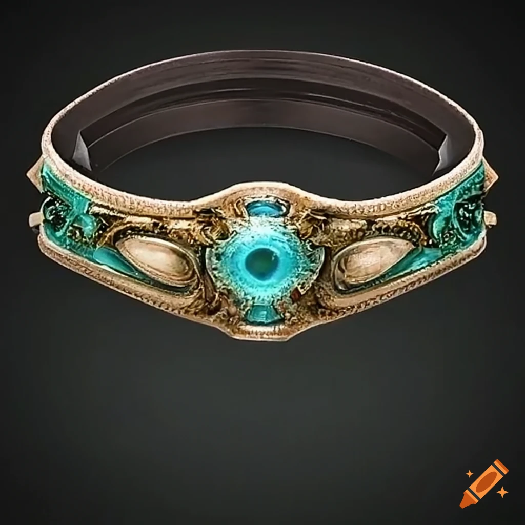 Adorned magic war belt from the front on Craiyon