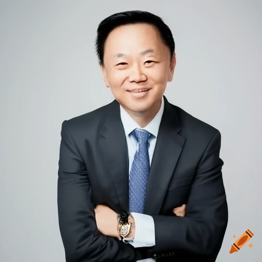 Headshot of successful older businessman Dr. David Chen in tech ...