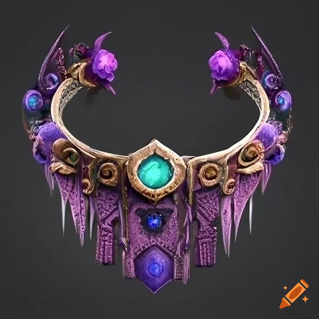 Adorned magic war belt from the front view on Craiyon
