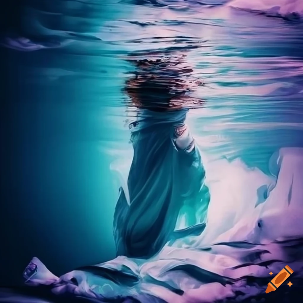 Floating canvas wrap displaying stunning beauty on Craiyon