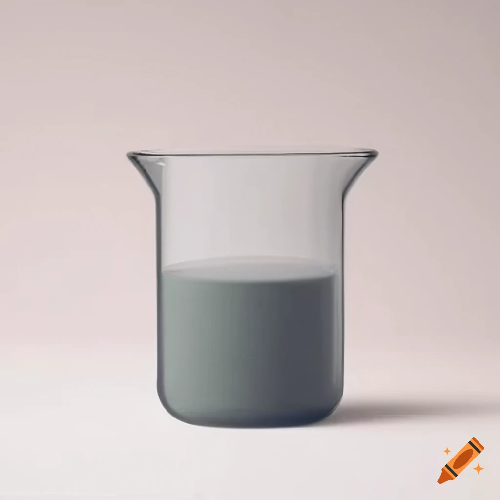 Gray square beaker on Craiyon