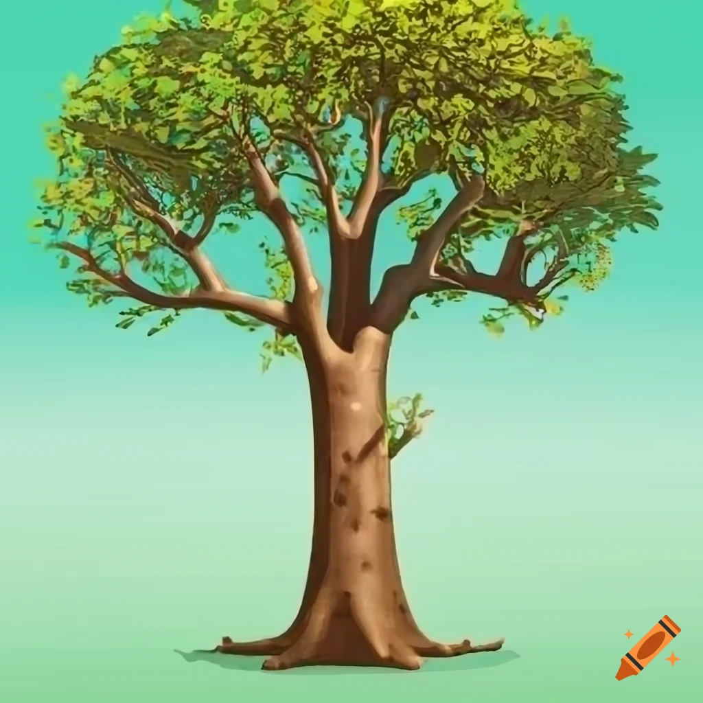 Family tree diagram with multiple branches numbered on Craiyon