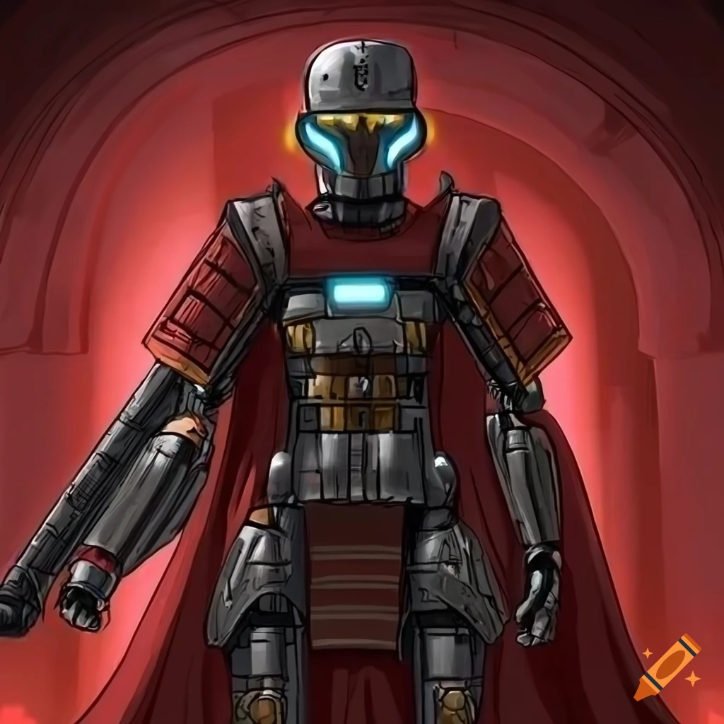 Star wars anime-style futuristic roman legionary robot on Craiyon
