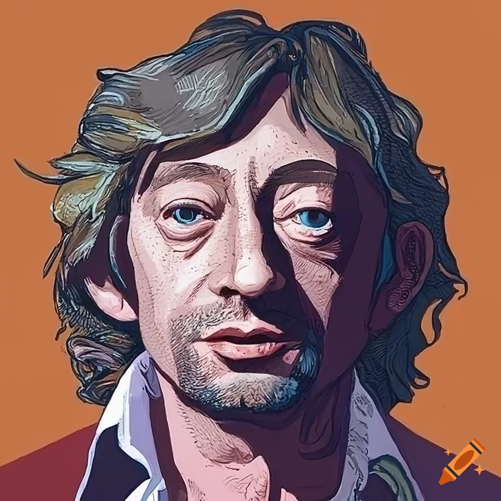 Isometric portrait of serge gainsbourg by william stout in high ...