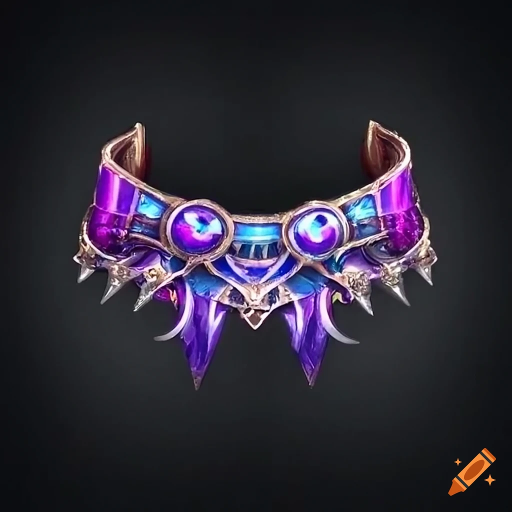 Adorned magic shiny war belt from the front on Craiyon