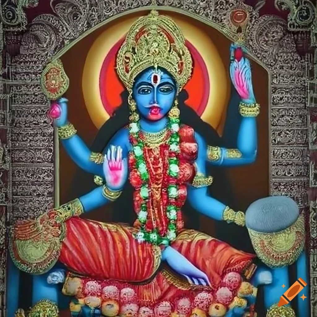 Image of the Hindu god Kali on Craiyon