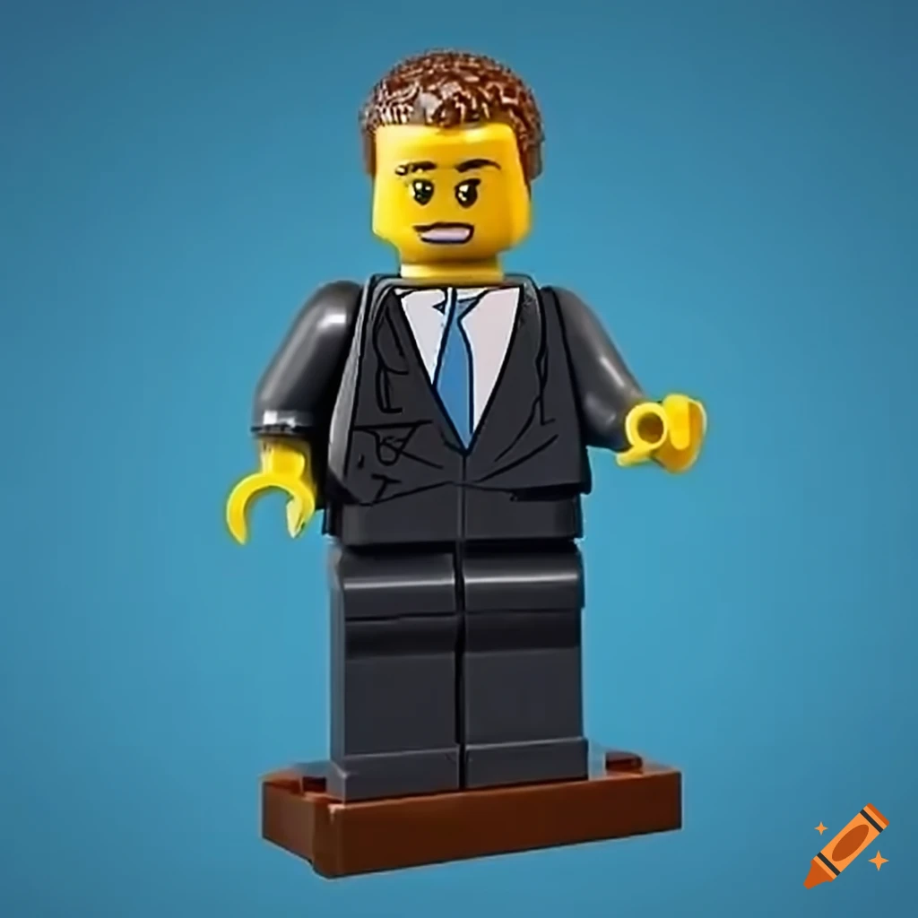 Barack obama lego figurine in lego city on Craiyon