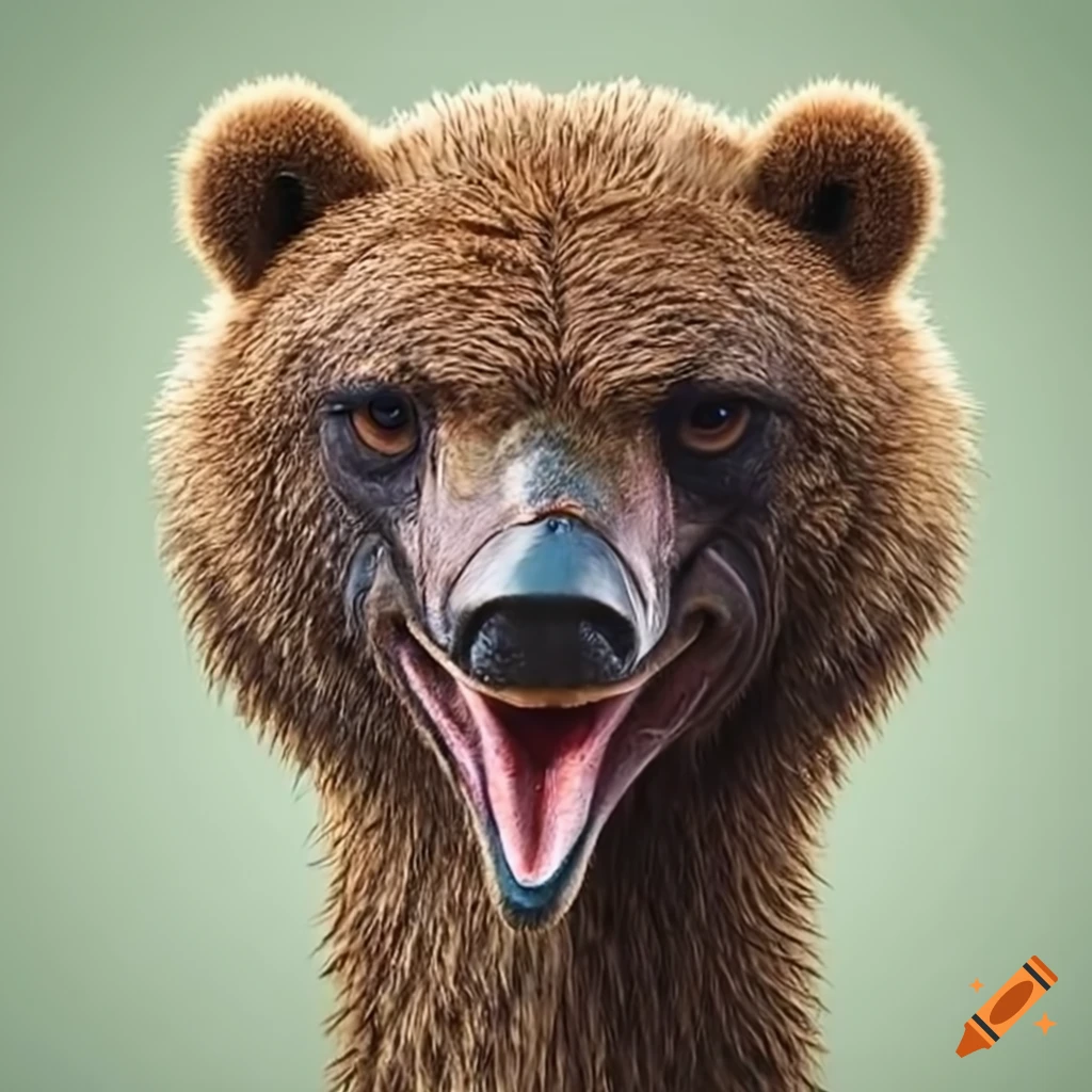 Bear and emu hybrid creature on Craiyon