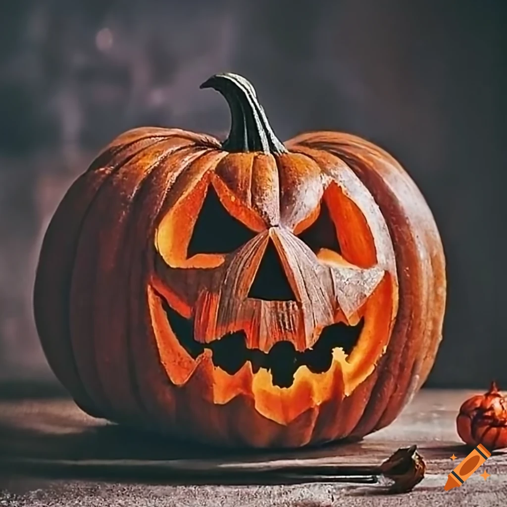 Realistic Gothic style pumpkins in high definition Fuji film quality on ...