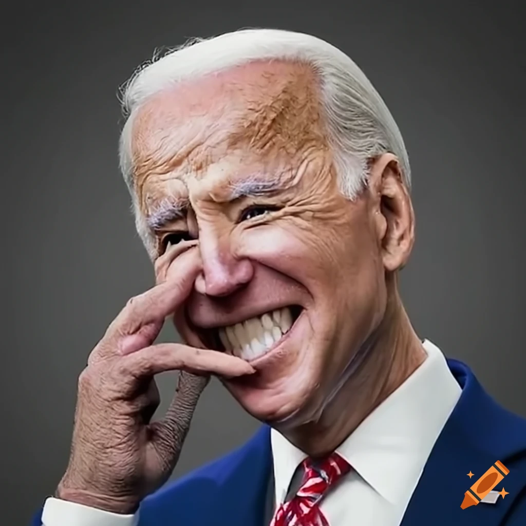 Caricature of a smiling politician on Craiyon