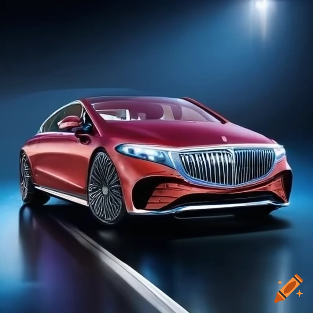 Mercedes-maybach eqs 4-door convertible car on Craiyon