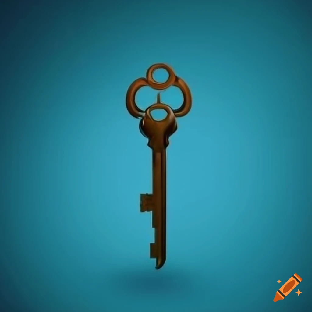 Key with transparent background on Craiyon