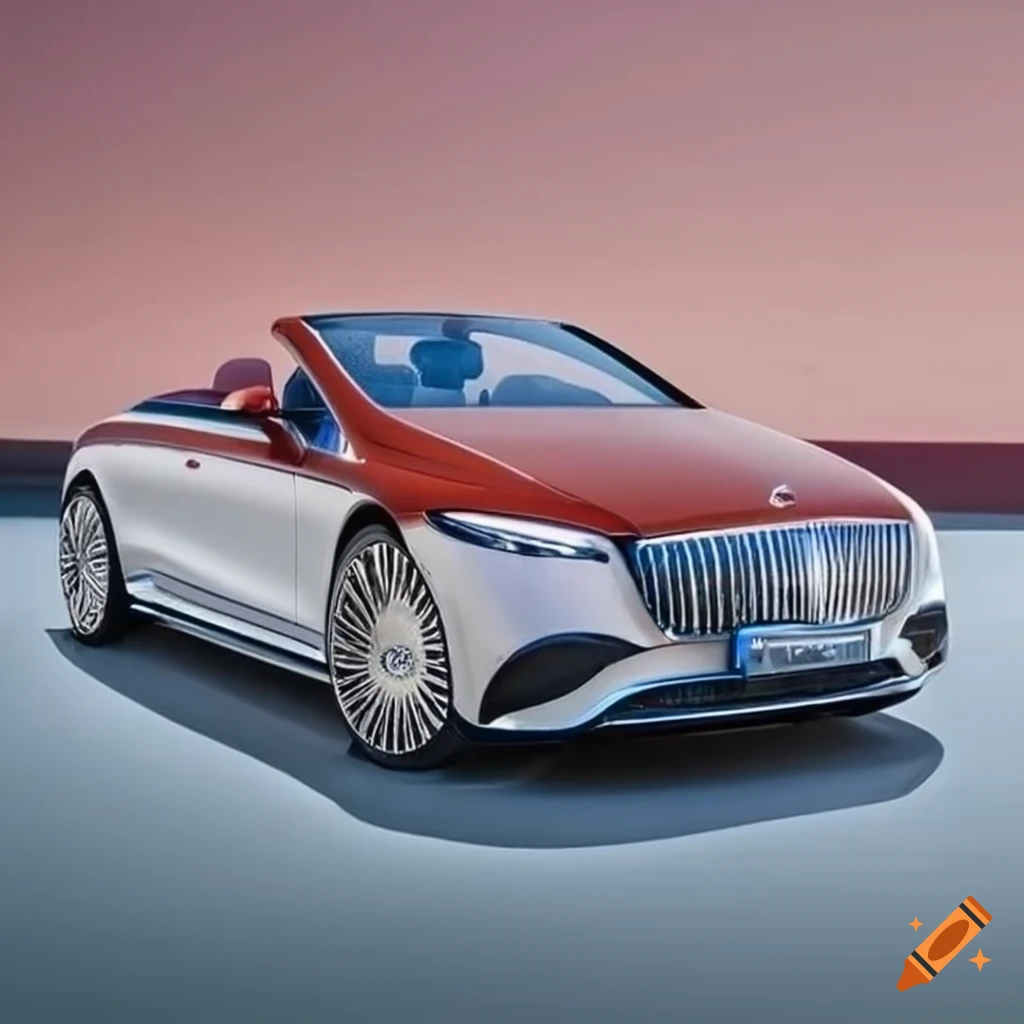 Mercedes-maybach eqs 4-door convertible car on Craiyon