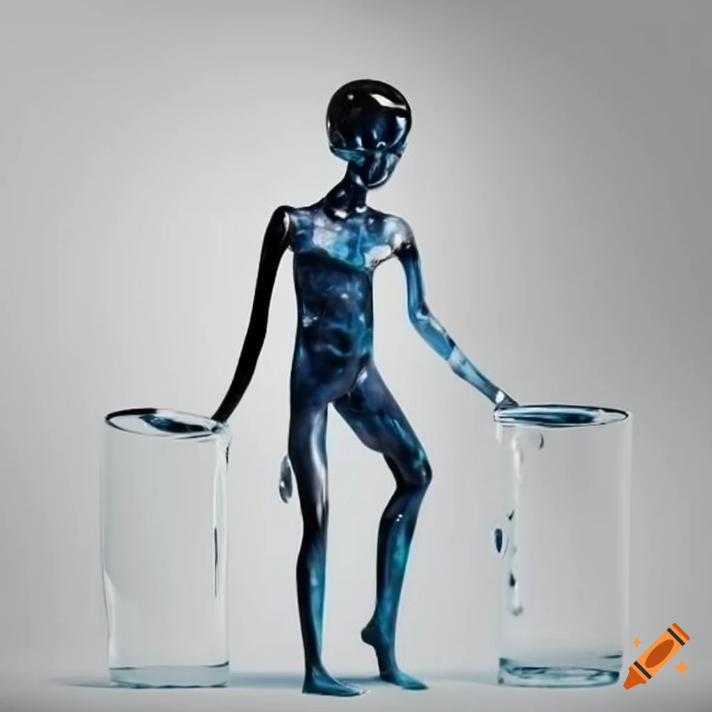 Glass people on Craiyon