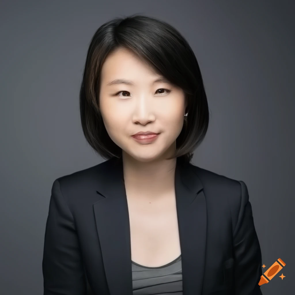 Headshot of Dr. Sarah Li, prominent figure in the tech industry on Craiyon