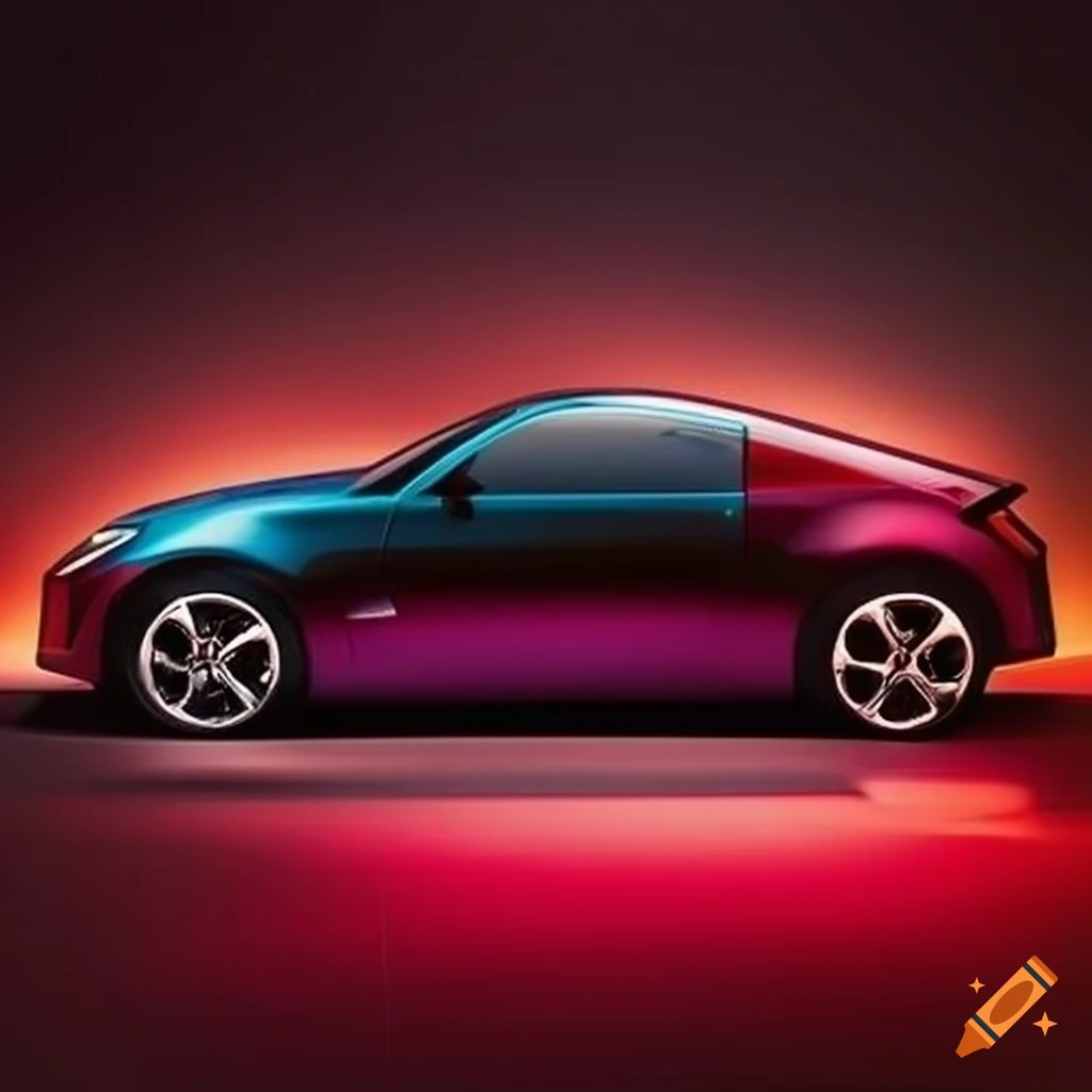 Creative concept of a unique car fusion between Nissan 350Z and Honda ...