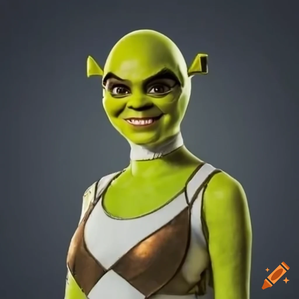 Shrek Cosplaying As A Power Ranger On Craiyon