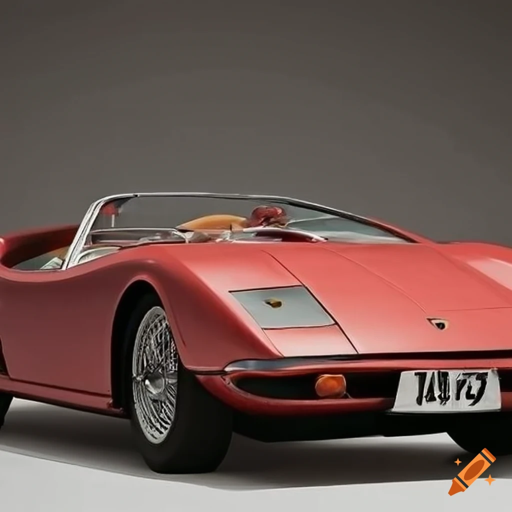 Vintage lamborghini speedster car on Craiyon
