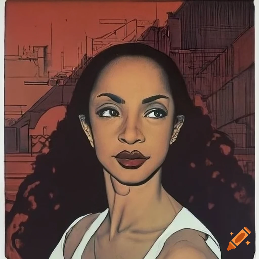 Portrait of Sade 1983 by Moebius on Craiyon